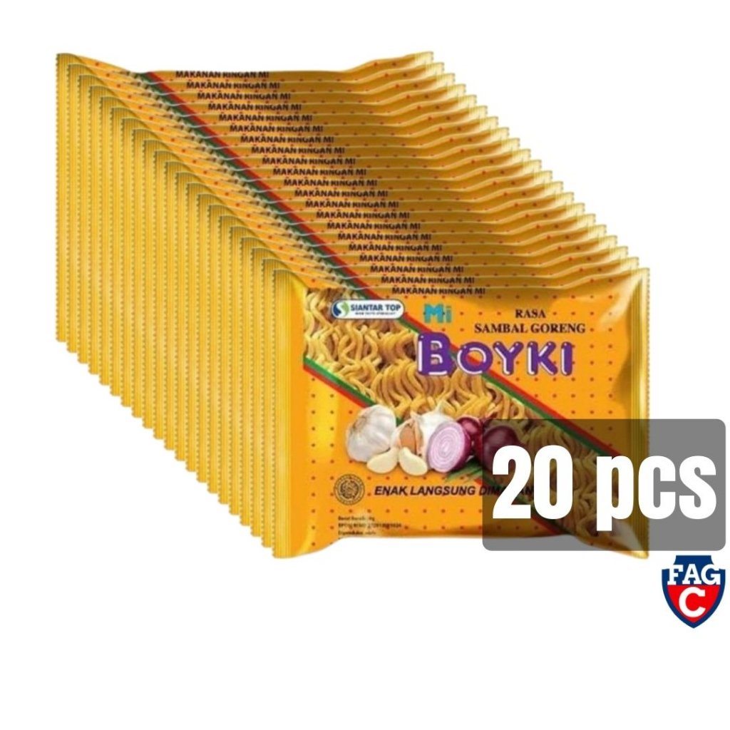 Jual Mi Boyki Snack Jadul Rasa Sambal Goreng Mie Boyki Camilan Jadul 20 ...