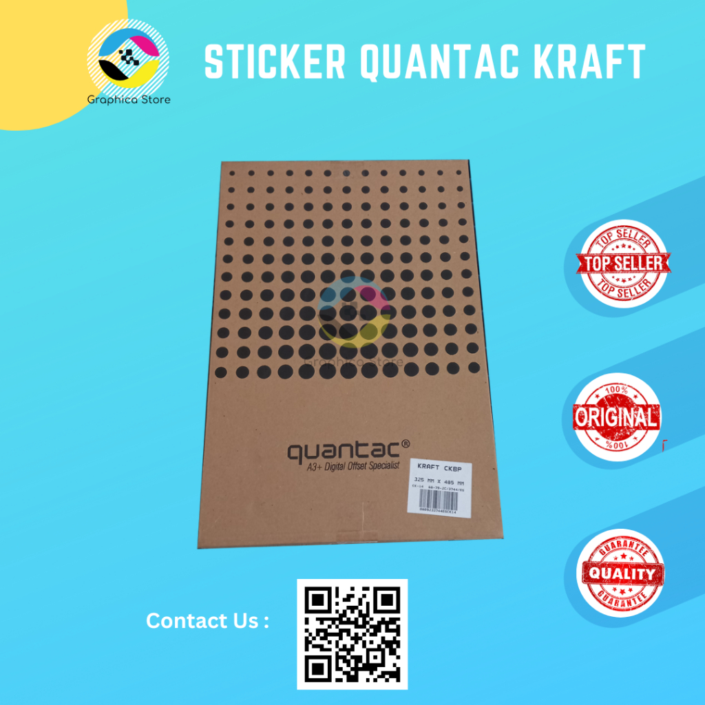 Jual Sticker Kraft A3 QUANTAC | Kraft Paper | Craft | Sticker Coklat ...