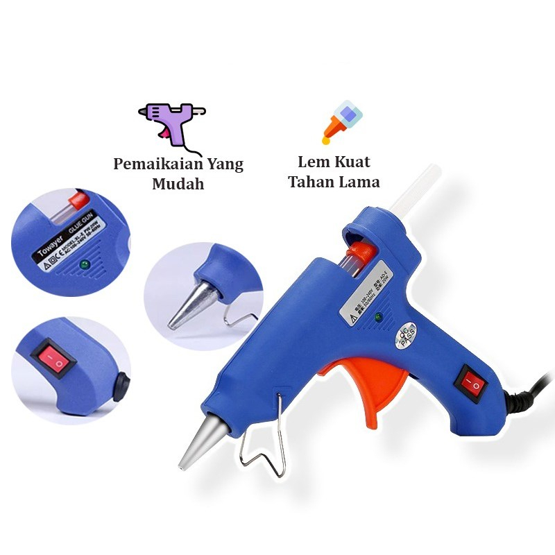 Jual Alat Tembak Lilin 20 Watt / Glue Gun / Tembak Lilin / Tembak Lem ...