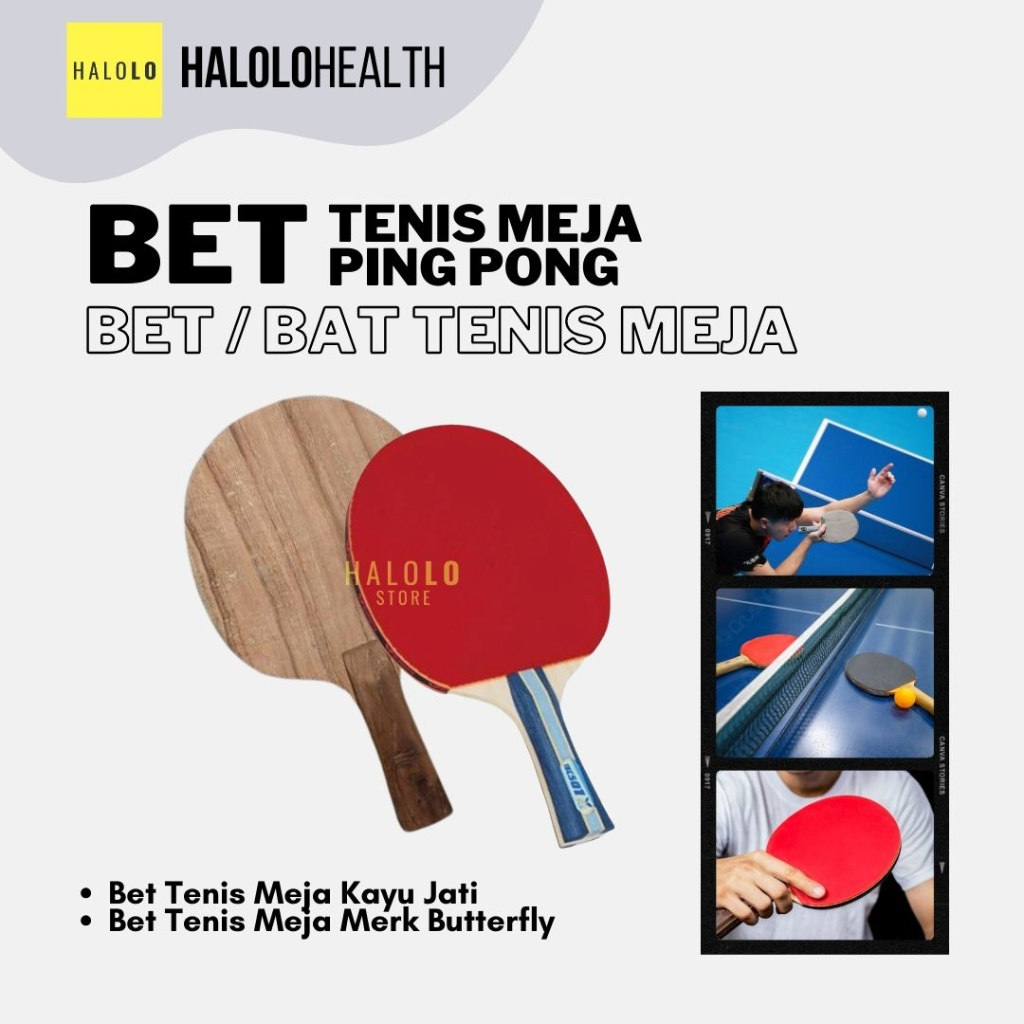 Jual Bet / Bad / Bat Pingpong Tenis Meja Butterfy / Bet Kayu Jati | Shopee Indonesia