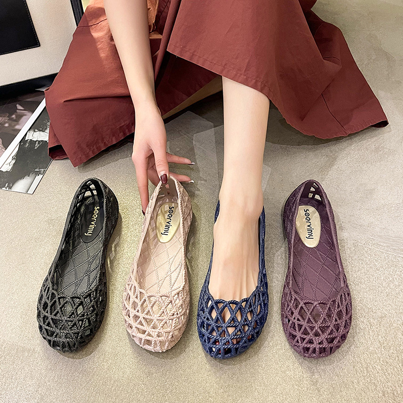 Jual TG1859 Flatshoes Wanita Sepatu Kerja Wanita Motif Jaring | Shopee ...