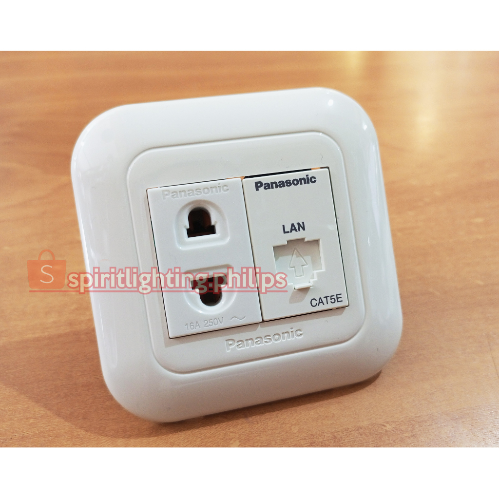 Jual Panasonic Saklar Stop Kontak Socket TV Data Telepon USB 2 Device ...