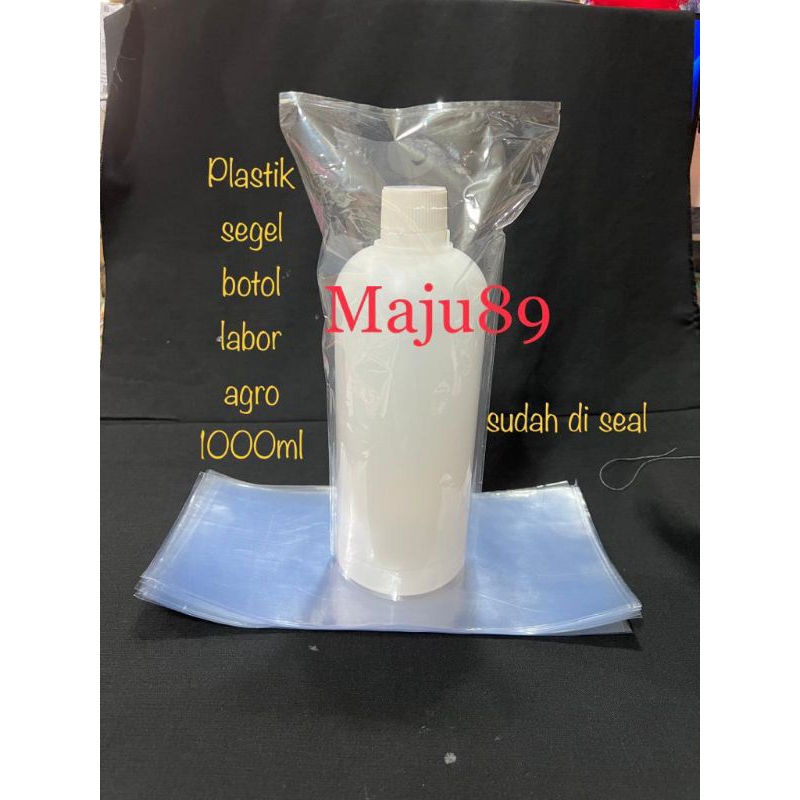 Jual plastik segel botol AGRO LABOR 1000ml(segel full botol)plastik ...