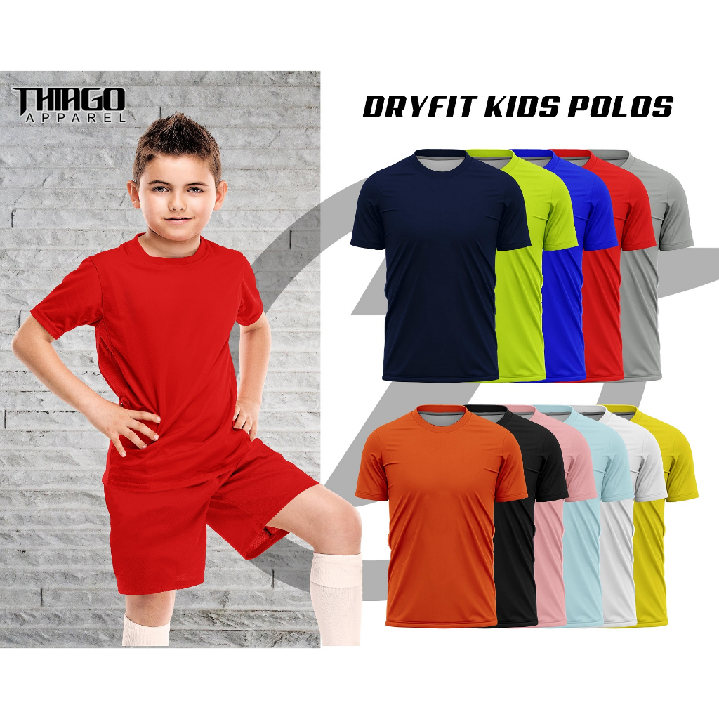 Jual Atasan Kaos Jersey Polos Premium Anak (2th-12th) Jersey Training ...