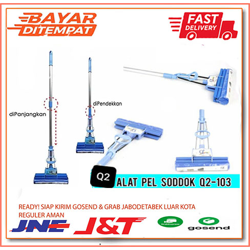 Jual tongkat pel Q2 Alat Pel Lantai Sodok Busa Mop Q2-103 - Sangat ...