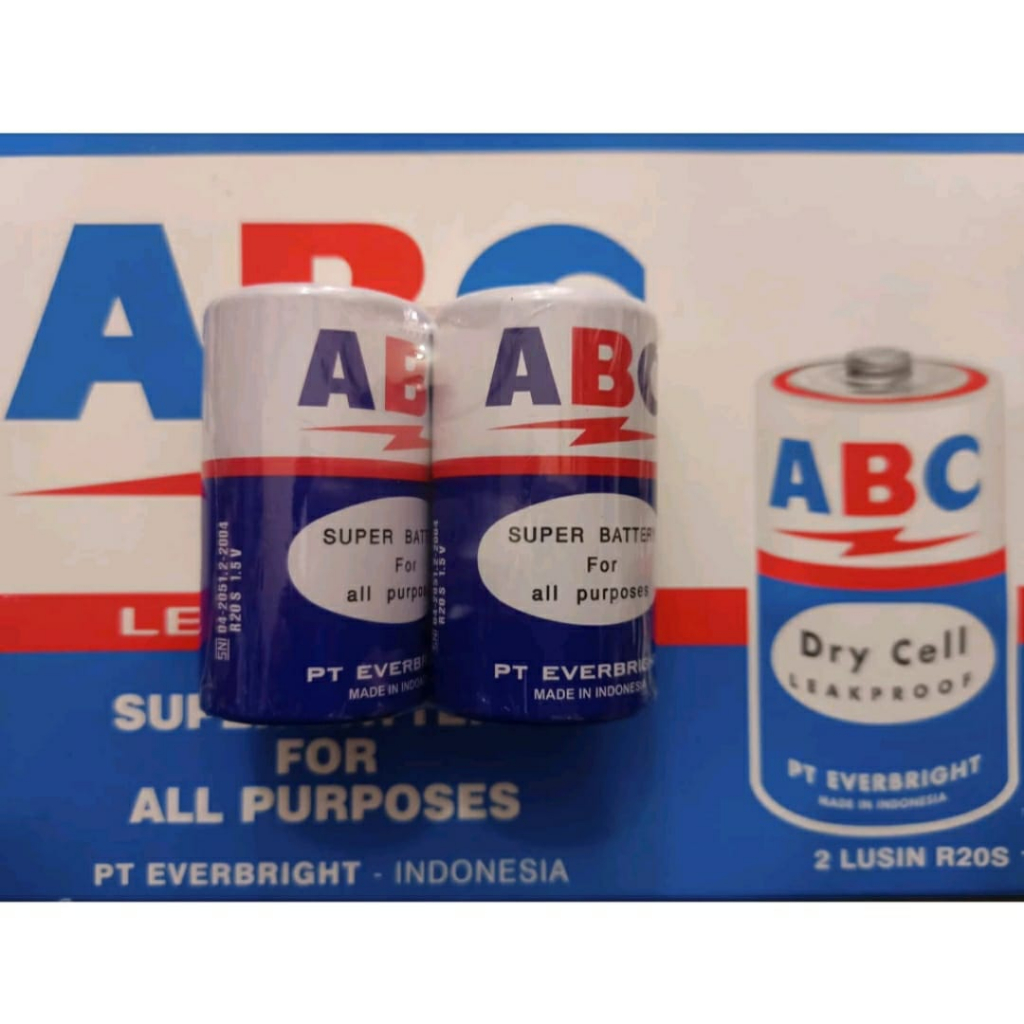 Jual Baterai ABC Biru Besar isi 2pcs | Shopee Indonesia