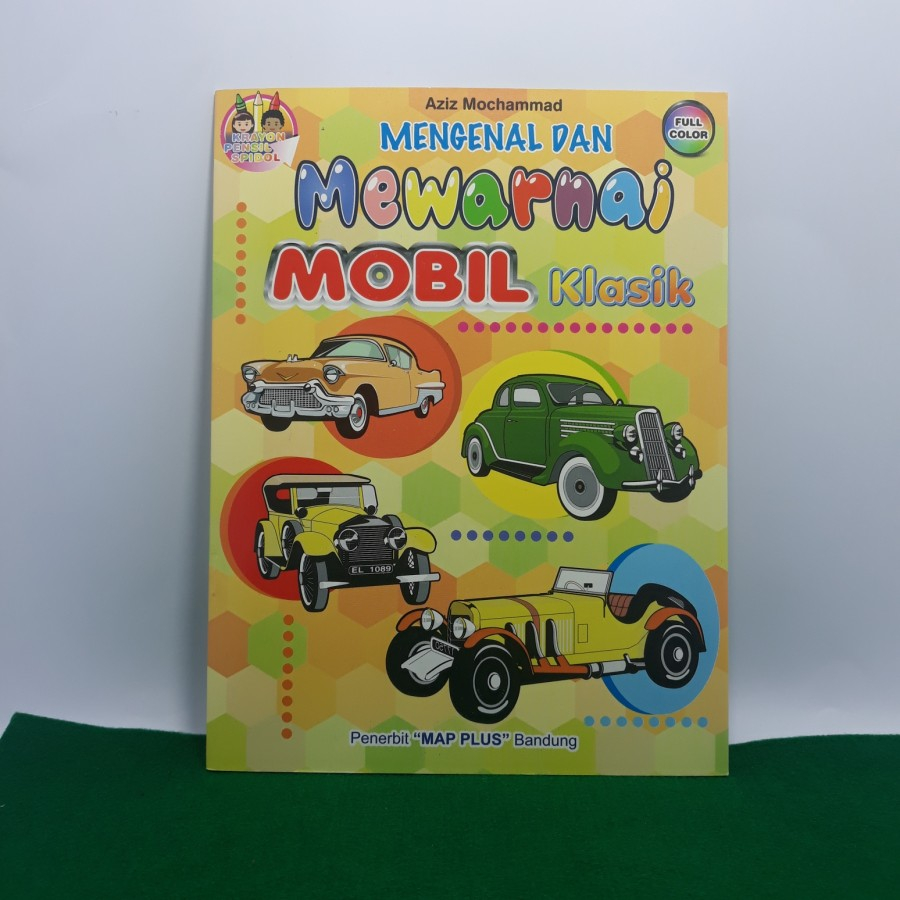 Jual BUKU MENGENAL DAN MEWARNAI MOBIL klasik map plus | Shopee Indonesia