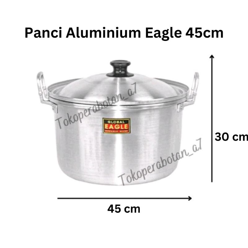 Jual Panci TL 45 Global Eagle/ panci aluminium tutup 45cm /PTL 45cm eagle/panci jumbo/ panci ...