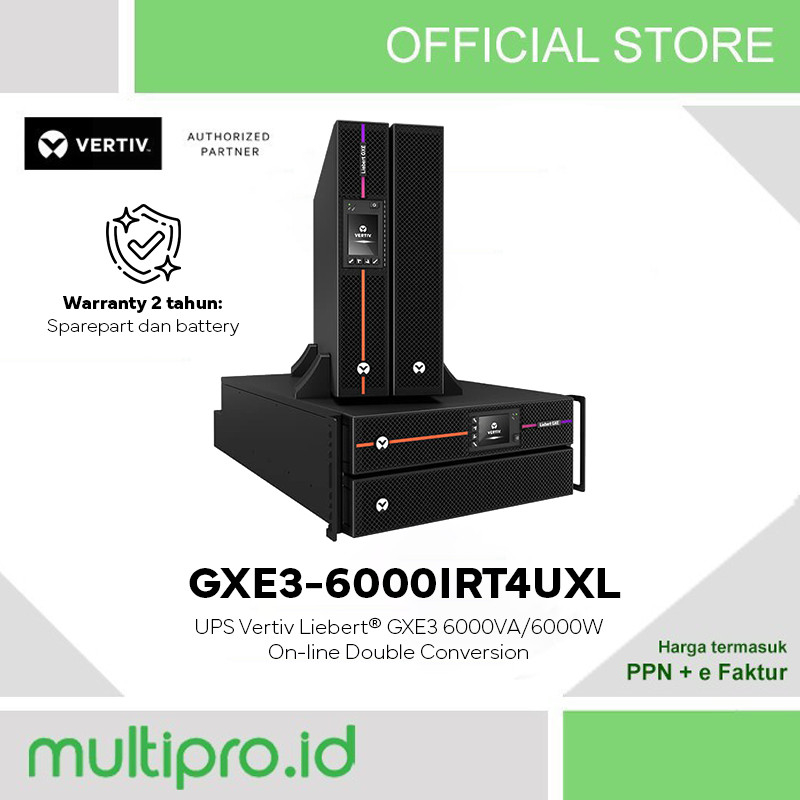 Jual UPS Vertiv Liebert® GXE3 6000VA/6000W On-line Double Conversion | Shopee Indonesia