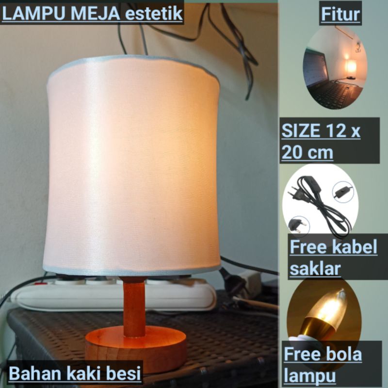 Jual Lampu tidur Aesthetic / Lampu tidur Kamar / lampu tidur / lampu meja / lampu nakas / lampu ...