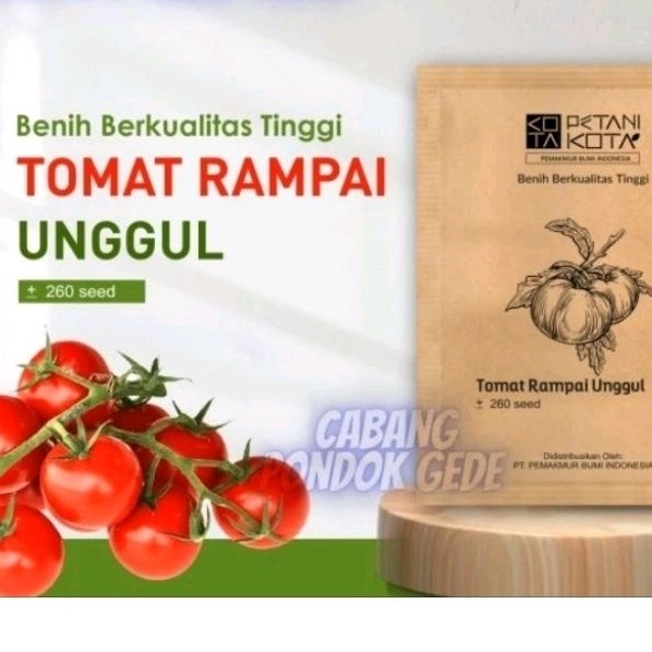 Jual Benih TOMAT RAMPAI UNGGUL isi 260 seed kemasan ekonomis | Shopee ...