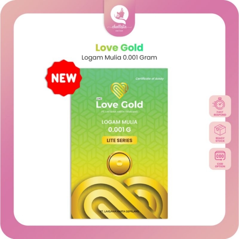 Jual Lovegold LITE SERIES Love gold baby gold babygold emas mini logam mulia perhiasan souvenir ...