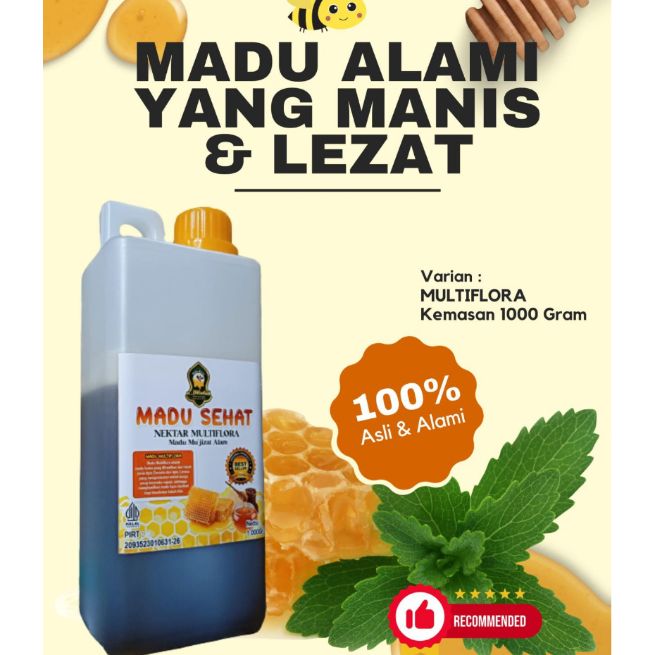 Jual Madu Sehat Honey - Madu Asli Madu Multiflora Original - 1kg ...
