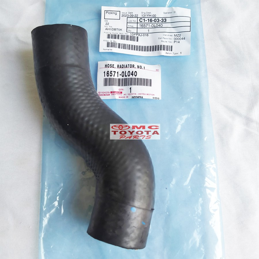 Jual Selang Radiator Atas Kijang Innova Fortuner Hilux Diesel 16571 ...