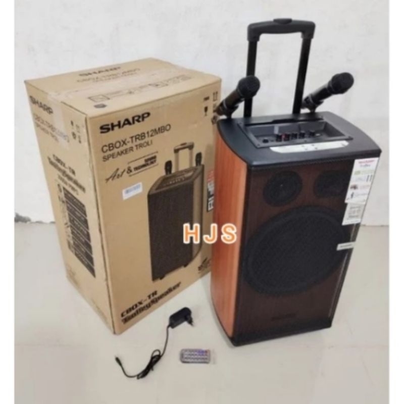 Jual SPEAKER ACTIVE SHARP 12 INCH PORTABLE CBOX-TRB12MBO BLUETOOTH ...