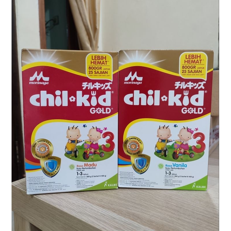 Jual CHIL KID 3 VANILLA / MADU 800GR MORINAGA CHILKID | Shopee Indonesia