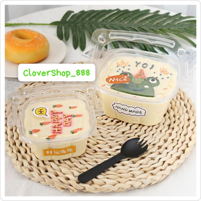 Jual 10pcs Dessert Box Handle / Dessert Box Premium / Cup Mika Dessert ...