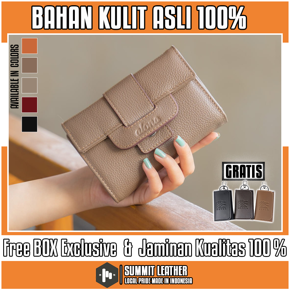 Jual Dompet Wanita Model Lipat Bahan Kulit Sapi Asli Original Branded 100% Dompet Cewek Kekinian ...