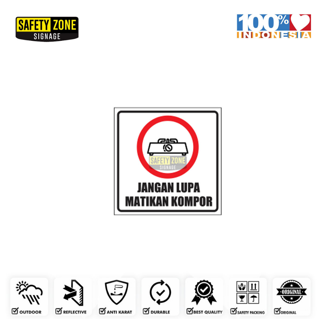 Jual Sign Sticker Jangan Lupa Matikan Kompor | Shopee Indonesia
