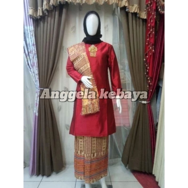 Jual Set Baju kurung Rok songket selendang/Baju kurung Siti Nurhaliza/baju kurung melayu ...