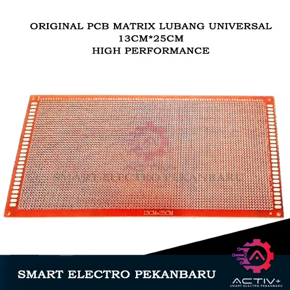 Jual PCB Fiber Matrix 13x25 cm PCB Lubang Universal 13cm x 25cm 13x25 ...