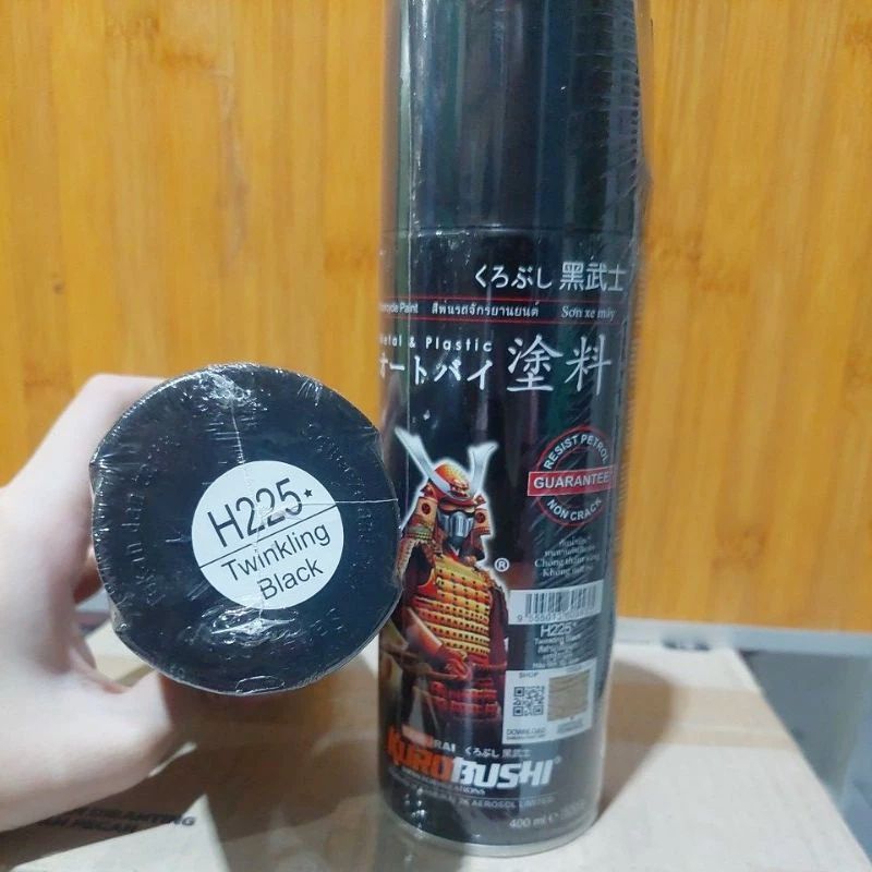 Jual SAMURAI PAINT H225 TWINKLING BLACK CAT SEMPROT SPRAY WARNA HITAM ...