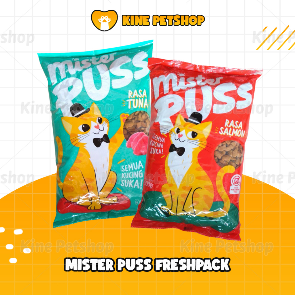 Jual Mister Puss Makanan Kucing Freshpack 500gr | Shopee Indonesia
