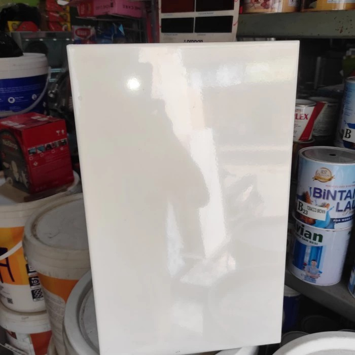 Jual Keramik Putih Polos Glossy Super White 25x40 | Shopee Indonesia