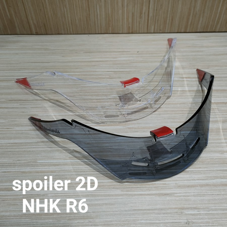 Jual Spoiler NHK R6 2D warna SMOKE DAN CLEAR | Shopee Indonesia