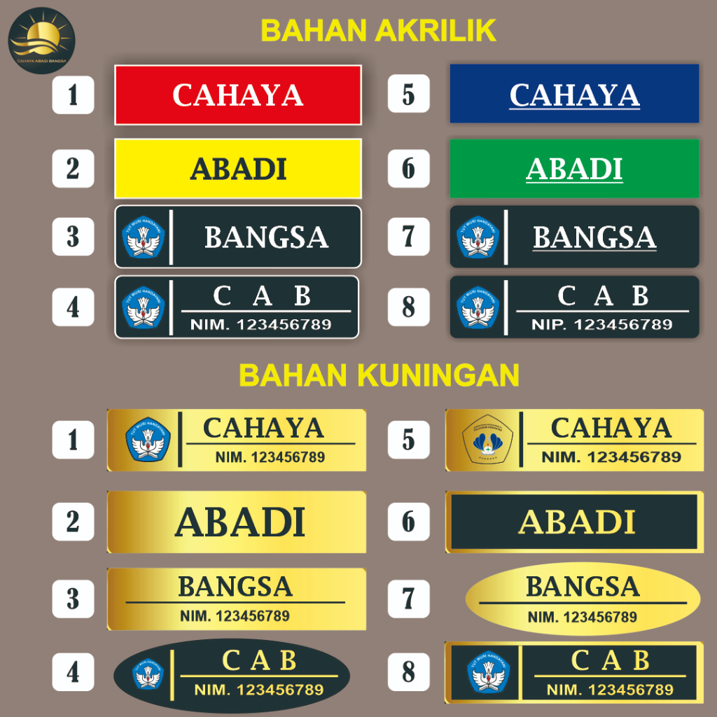 Jual Nametag / Papan Nama Dada Resin CUSTOM | Shopee Indonesia