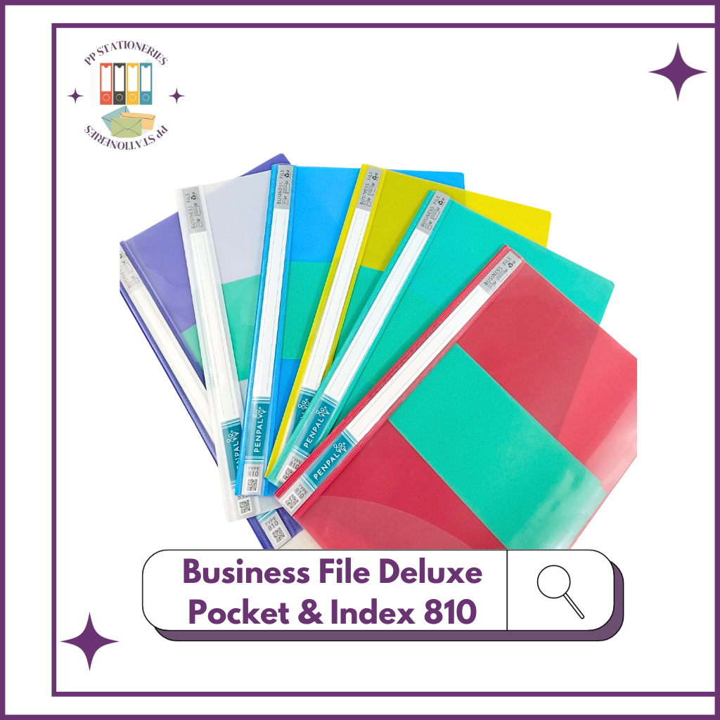 Jual Penpal Business File Deluxe - Pocket & Index Isi 12 PCS (PL-810 ...