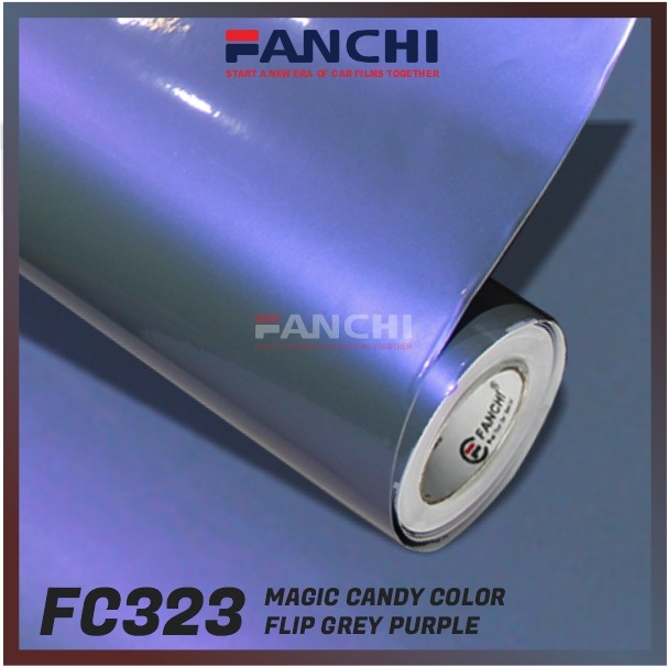 Jual 50cm Sticker Fanchi FC323 Magic Candy Color Flip Grey Purple ...
