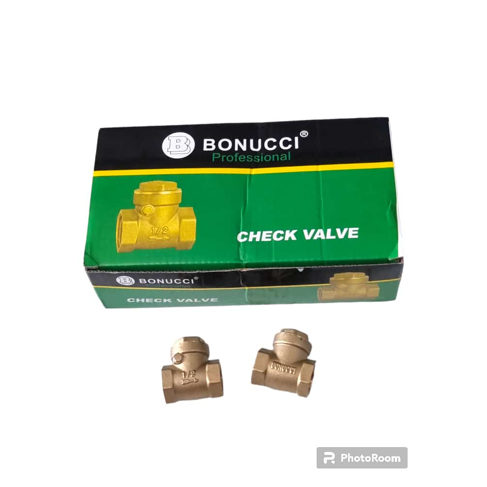 Jual Bonucci Check Valve 1/2 inch / Klep Tabok Kuningan | Shopee Indonesia