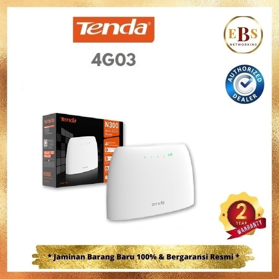 Jual Tenda 4G03 N300 Wi-Fi 4G LTE Router SimCard Modem Router | Shopee Indonesia