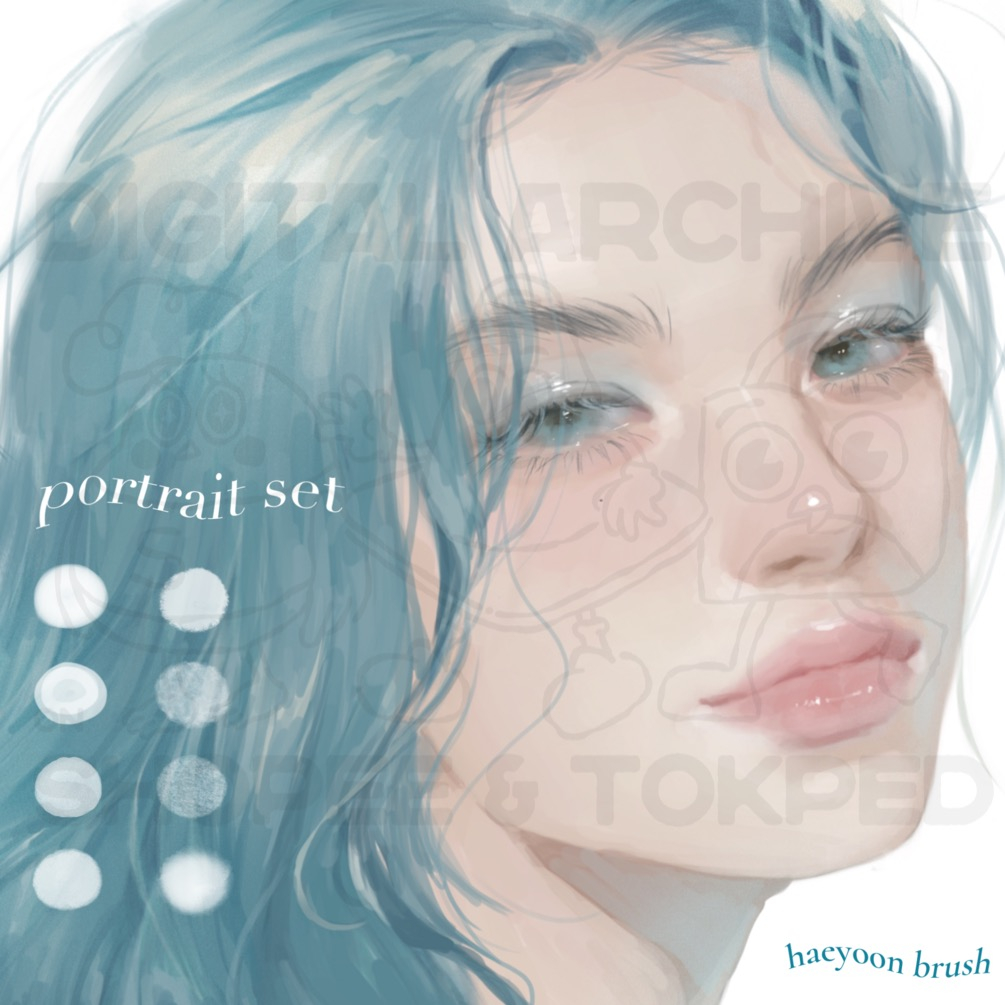 Jual Procreate Brush – Portrait Brush Set for Procreate by haeyoon – Digital Archive | Shopee ...
