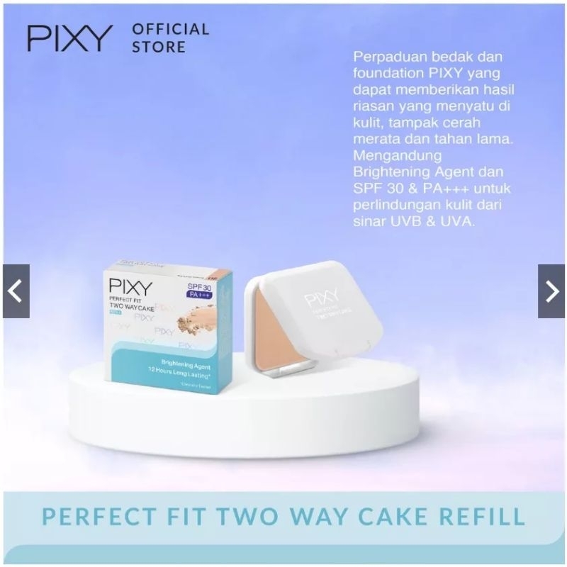 Jual PIXY Refill UV Whitening Perfect Fit TWC | Shopee Indonesia