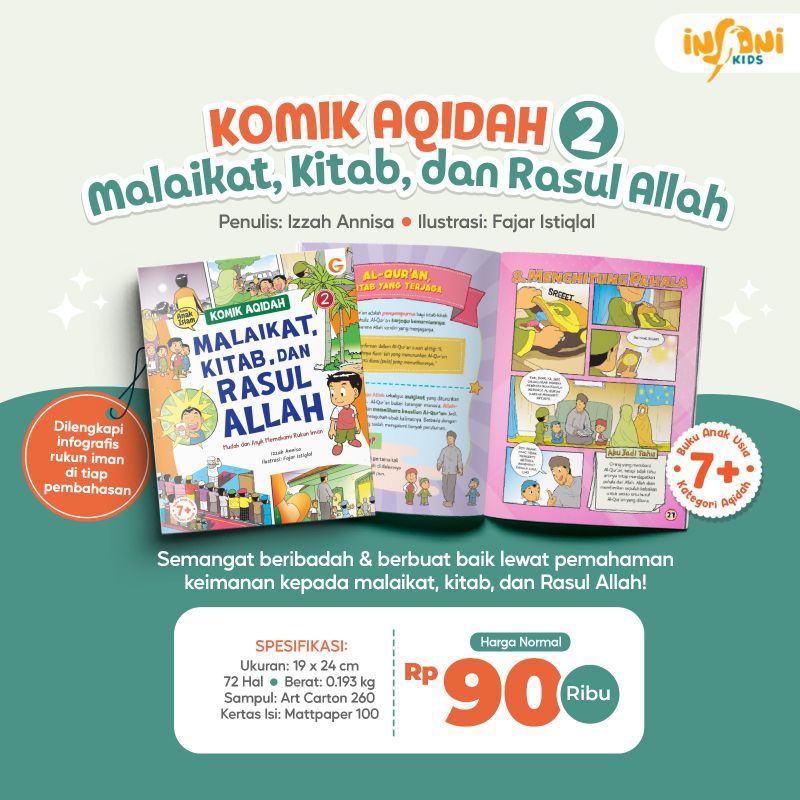 Jual Insani Kids Komik Akidah : Malaikat, Kitab dan Rasul Allah ...
