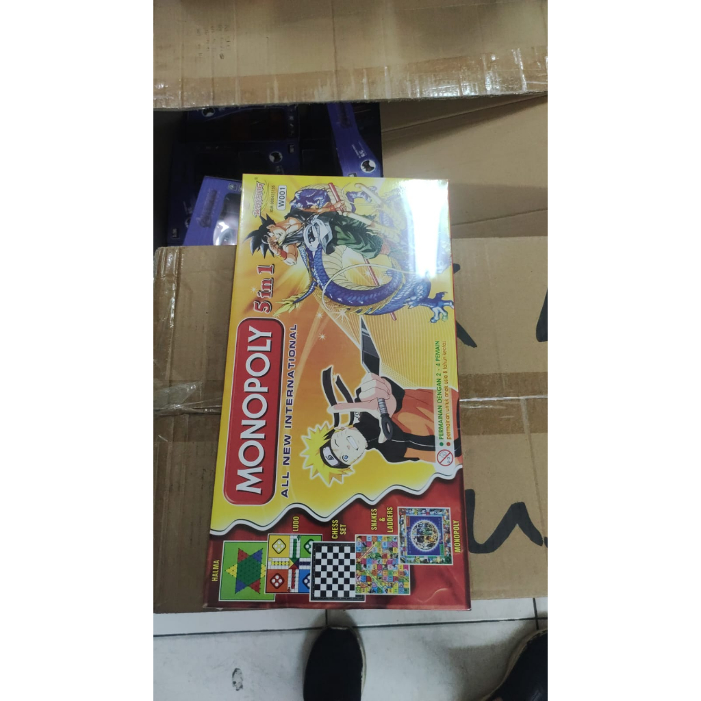 Jual Monopoly 5 In 1 Monopoli, Halma, Catur, Ular Tangga, Ludo ...