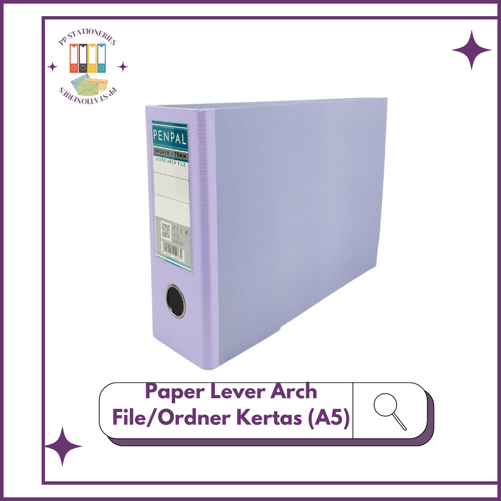 Jual Penpal Paper Lever Arch File / Ordner Kertas A5 (PL-773) | Shopee ...