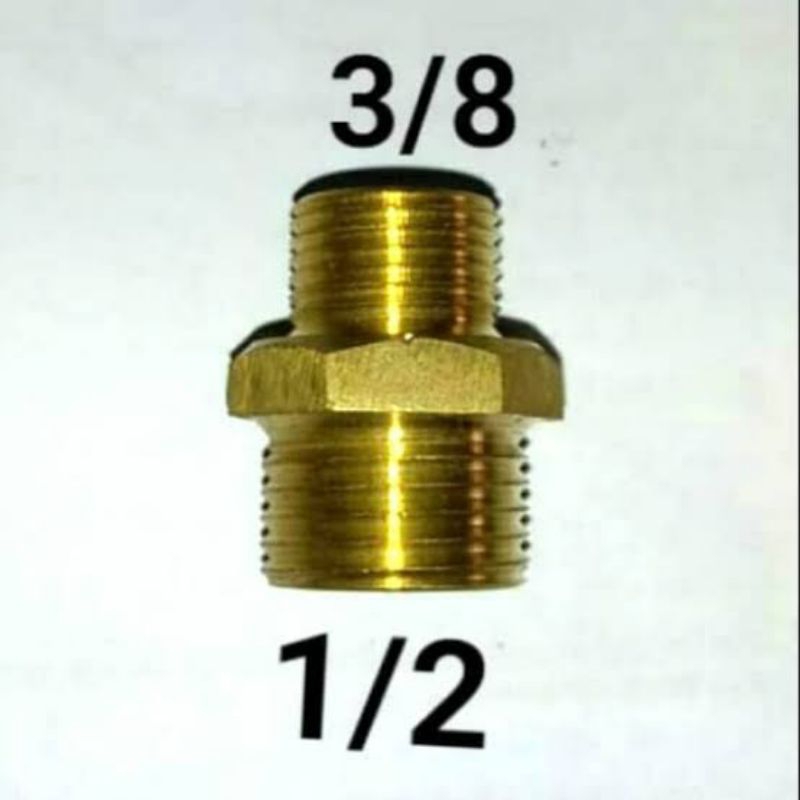 Jual Double neple 3/8 pipa AC/double nepel ac ukuran 1/2 per set sambungan pipa AC | Shopee ...