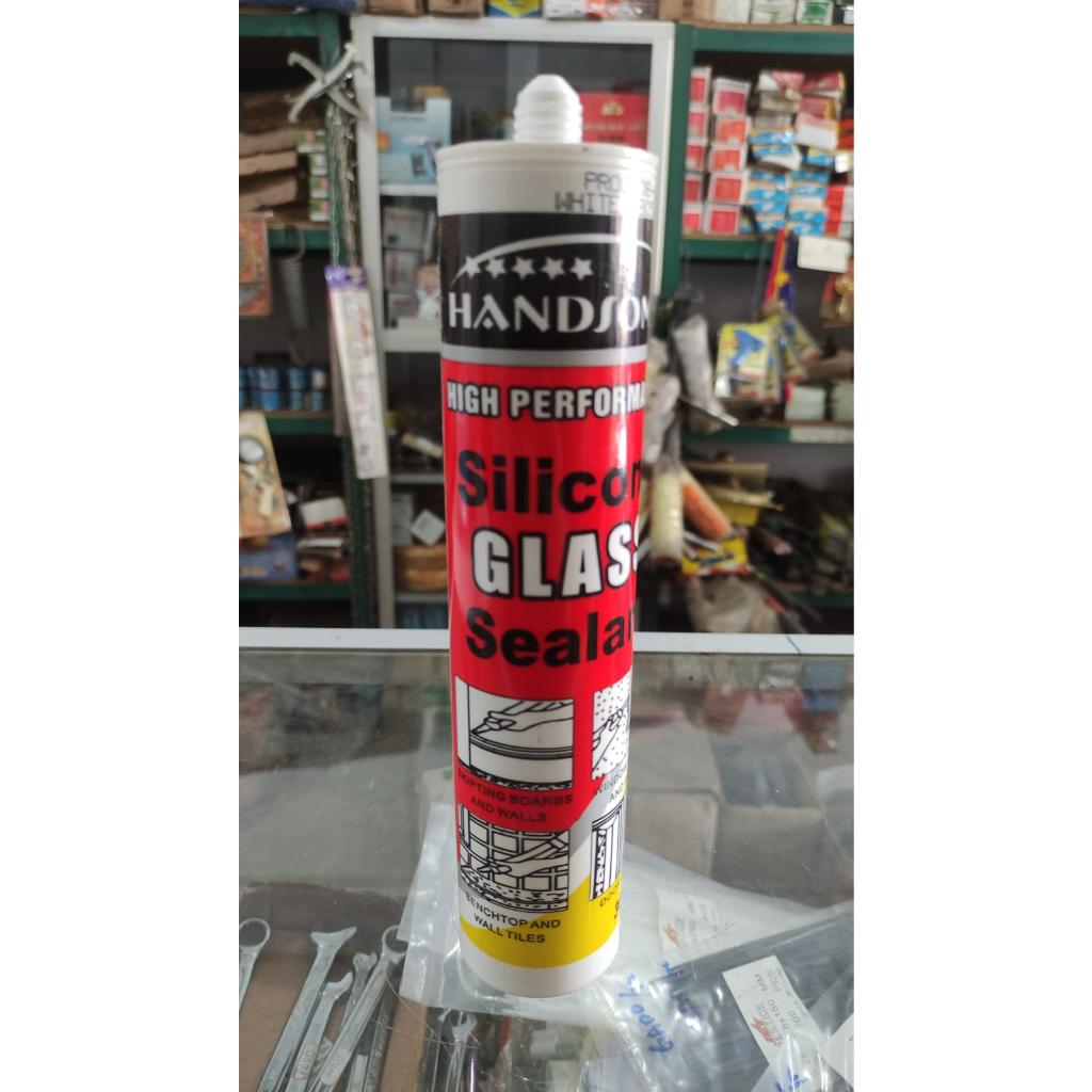 Jual LEM KACA / LEM SILIKON / LEM SEALANT TABUNG HANDSOME WHITE ...