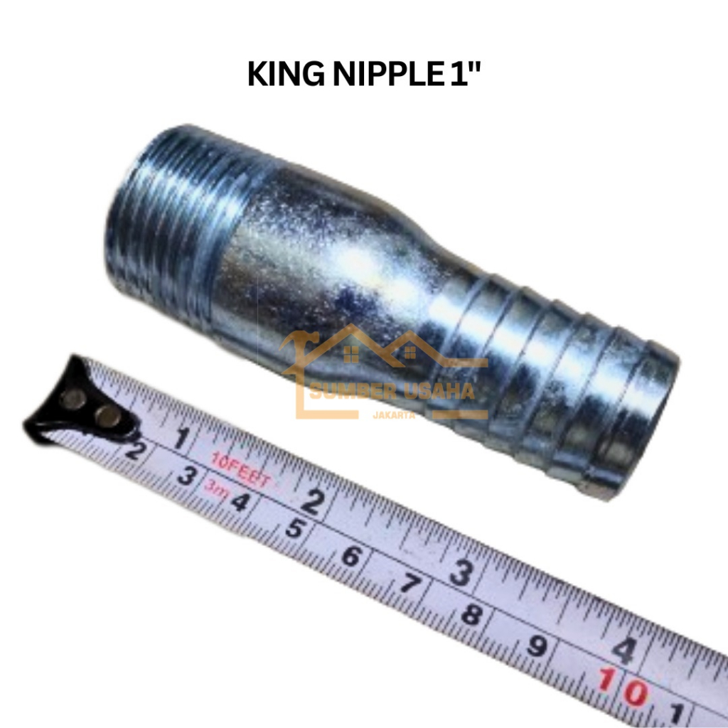 Jual King Nipple 1 Inch Nepel Selang Galvanis Sambungan Pipa Npt 1 ...