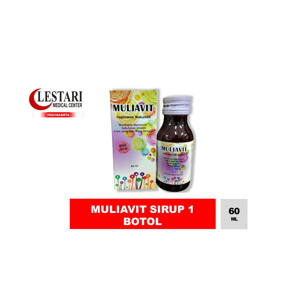 Jual muliavit sirup 60ml 1 botol multivitamin anak | Shopee Indonesia