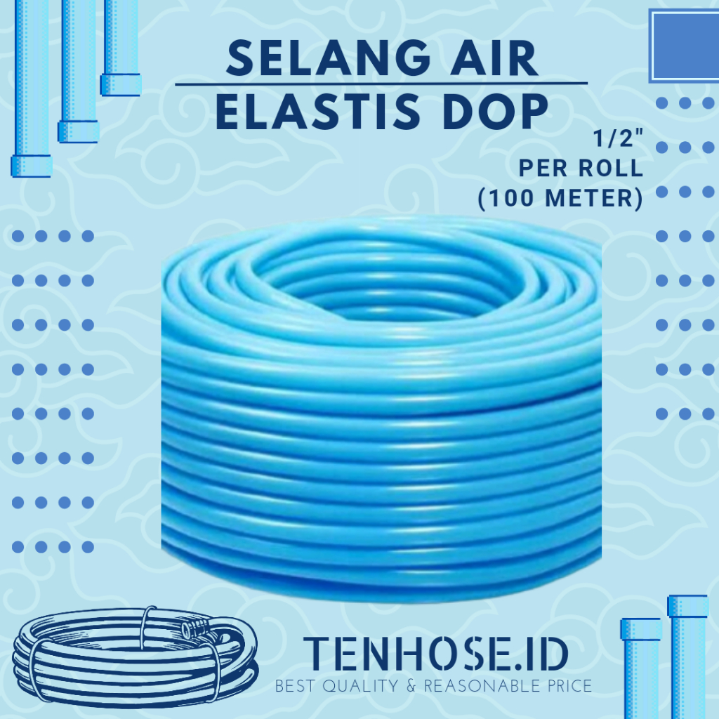 Jual Selang Air Elastis Taman Dop Flex 1/2" Inch 100 Meter / Selang Dop Air Taman | Shopee Indonesia