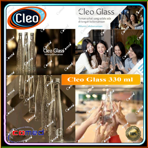 Jual Cleo Glass 330ml - Cleo Botol Kaca 330ml - Air Murni Cleo Glass 330ml (KHUSUS INSTANT ...