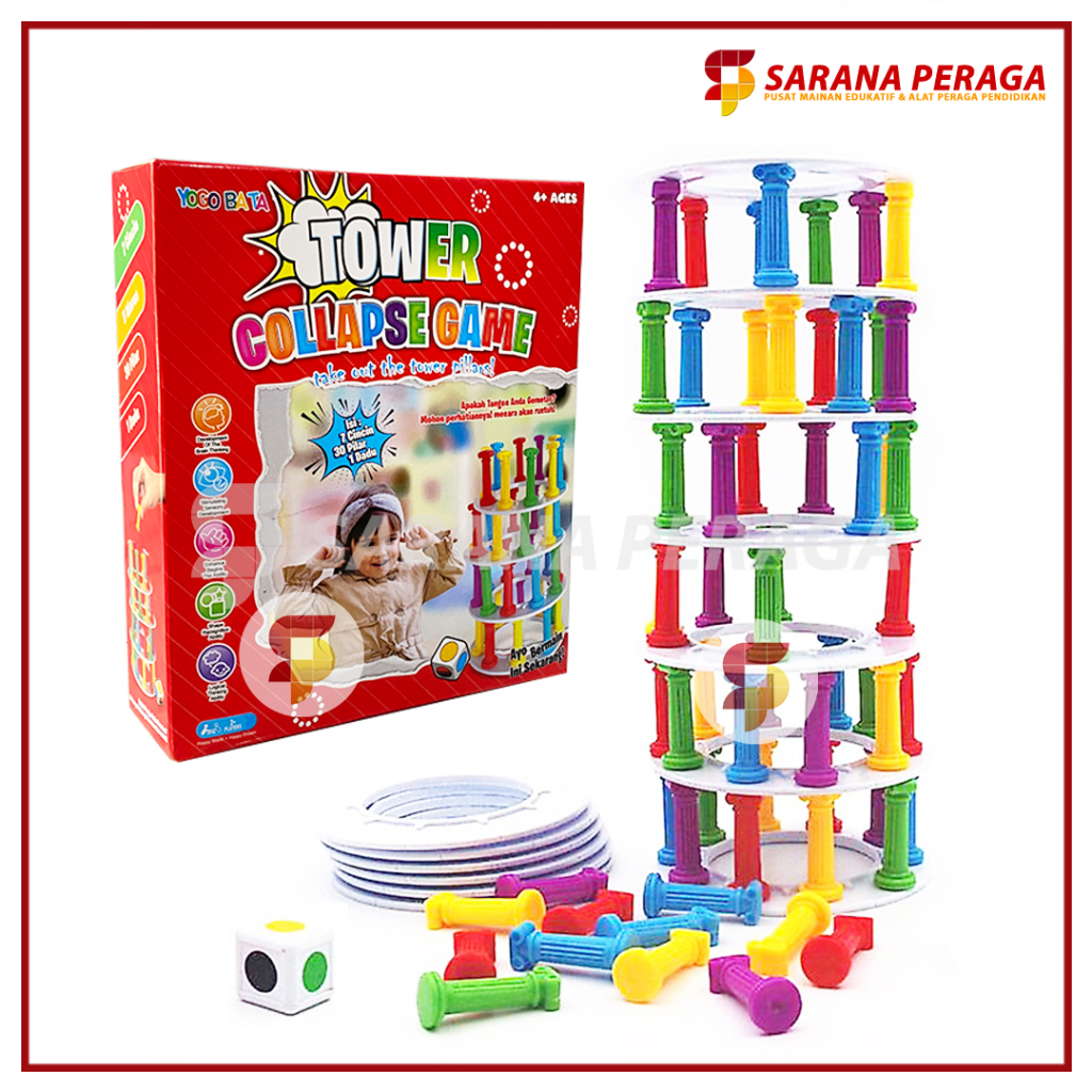 Jual SaranaPeraga - Tower Collapse Game / Mainan Edukatif Anak Susun ...
