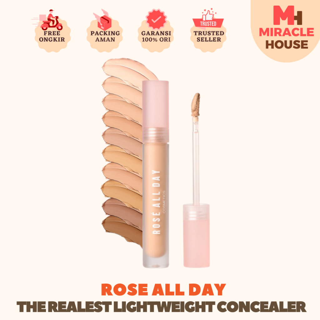Jual Rosé All Day The Realest Lightweight Concealer 100% ORIGINAL ...