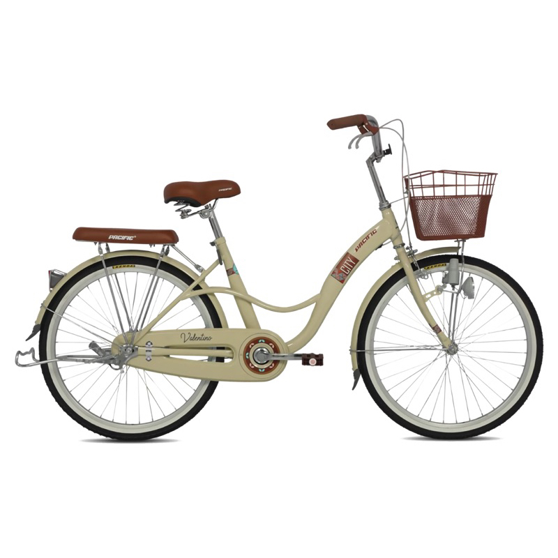Jual SEPEDA CITY BIKE PACIFIC VALENTINO 24 INCH HI TEN STEEL SINGLE ...