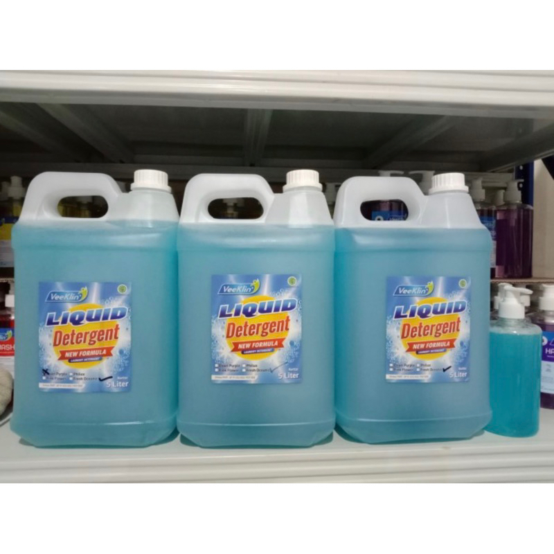 Jual Sabun Laundry / Liquid Deterjen / Deterjen Cair mesin Veeklin 5ltr ...