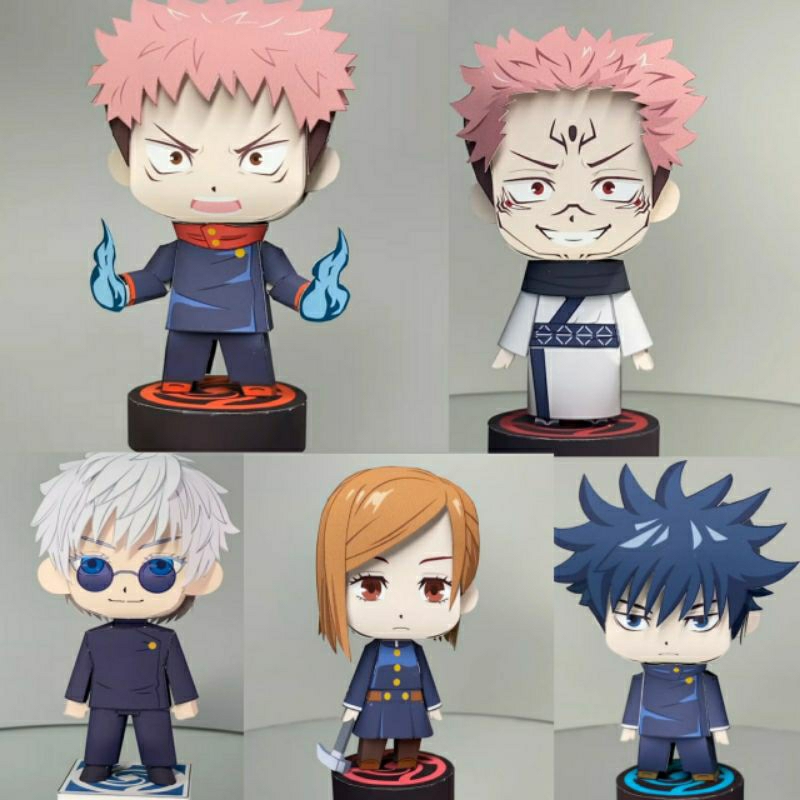 Jual Chibi Ryomen Sukuna Yuji Itadori Jujutsu Kaisen Papercraft | My ...